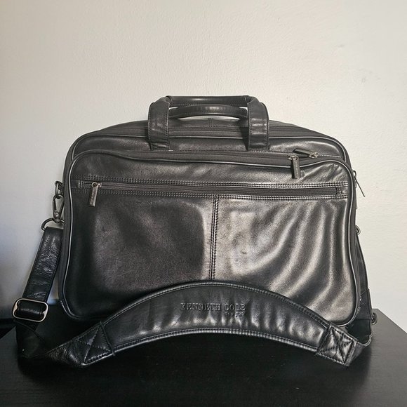 Kenneth Cole New York | Bags | Vintage Kenneth Cole Black Leather ...